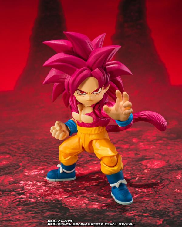 Dragon Ball Daima S.H.Figuarts Super Saiyan 4 Goku (Mini) Exclusive Ac ...